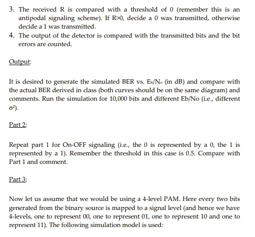 Solved Part 1: Problem Statement: It is desired to simulate | Chegg.com
