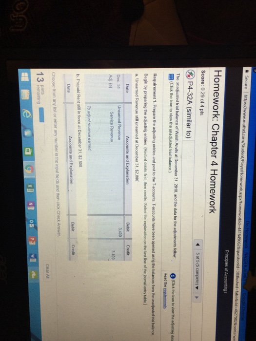 Solved Homework: Chapter 4 Homework Score: 029 of 4 pts | Chegg.com Solved Homework: Chapter 4 Homework Score: 029 of 4 pts | Chegg.com