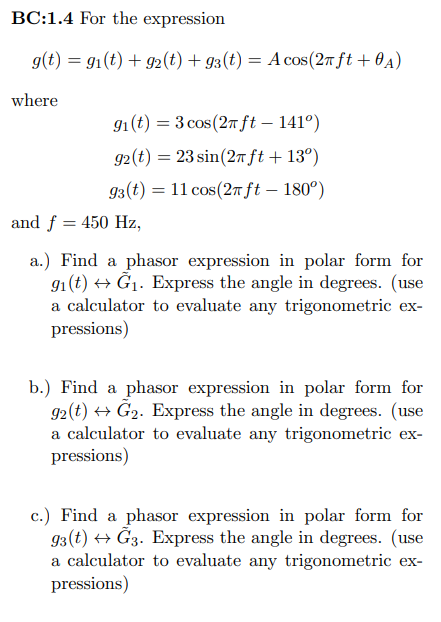 Solved BC:1.4 For the expression | Chegg.com