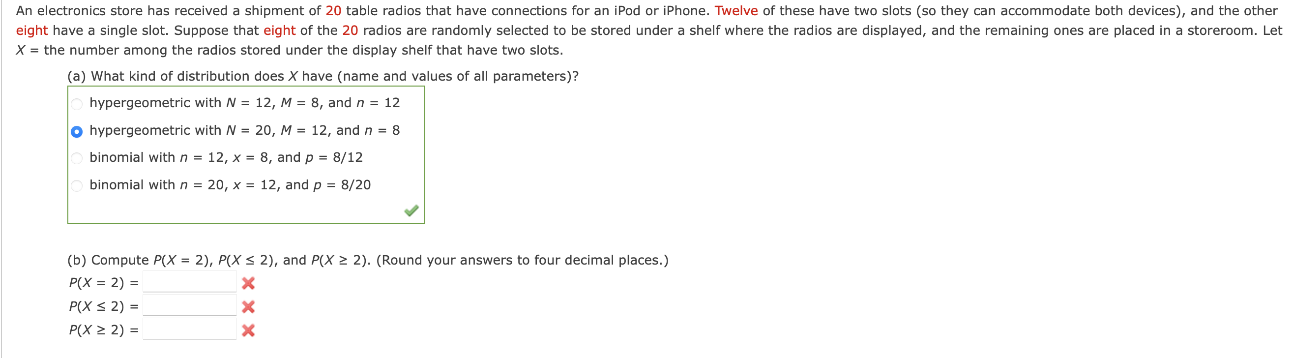 Solved X The Number Among The Radios Stored Under The