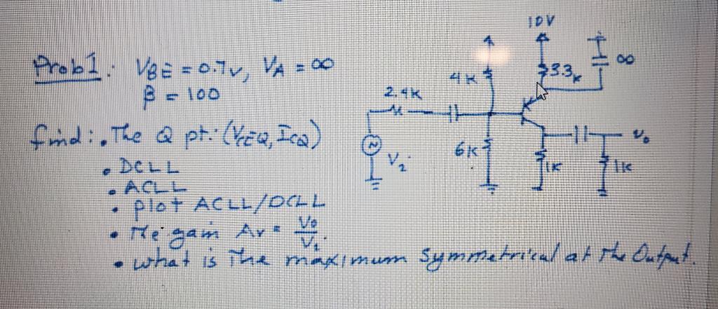 Solved DCLL and ACLL are DC Load Line and AC Load Line | Chegg.com