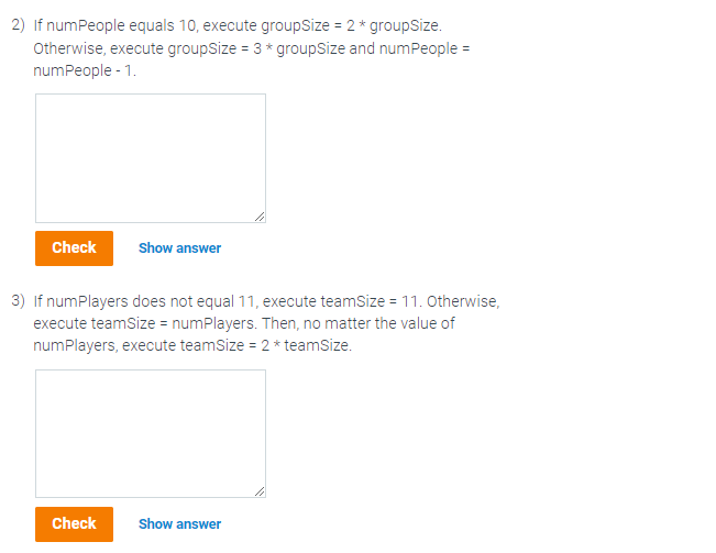 Solved Translate each description to an if-else statement as | Chegg.com