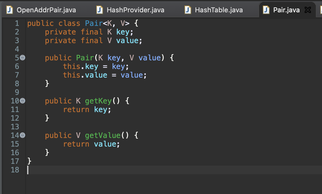 Solved Implement the following methods: public void put(K | Chegg.com