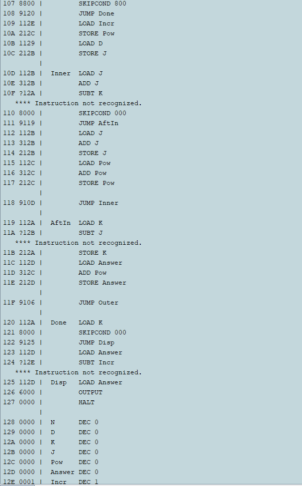 How would I fix this code in MARIE? It gives me 3 | Chegg.com