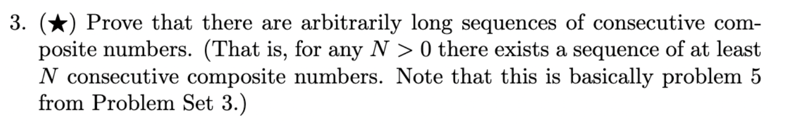 Solved Prove that there are arbitrarily long sequences of | Chegg.com