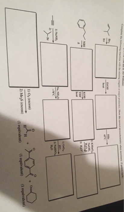 Solved Complete the following reactions with the missing | Chegg.com