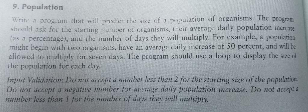 Solved 1. Do Programming Challenge 10 on P1026 in the | Chegg.com