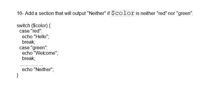 Solved Exercise:( Fill a blank ) 1- Insert the missing part | Chegg.com
