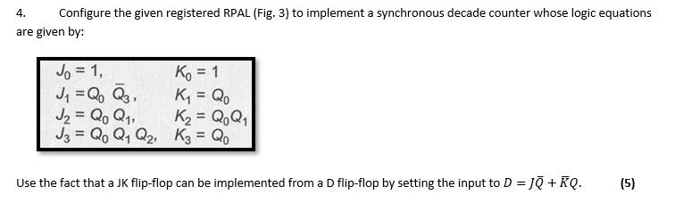 Solved 4. Configure the given registered RPAL (Fig. 3) to | Chegg.com