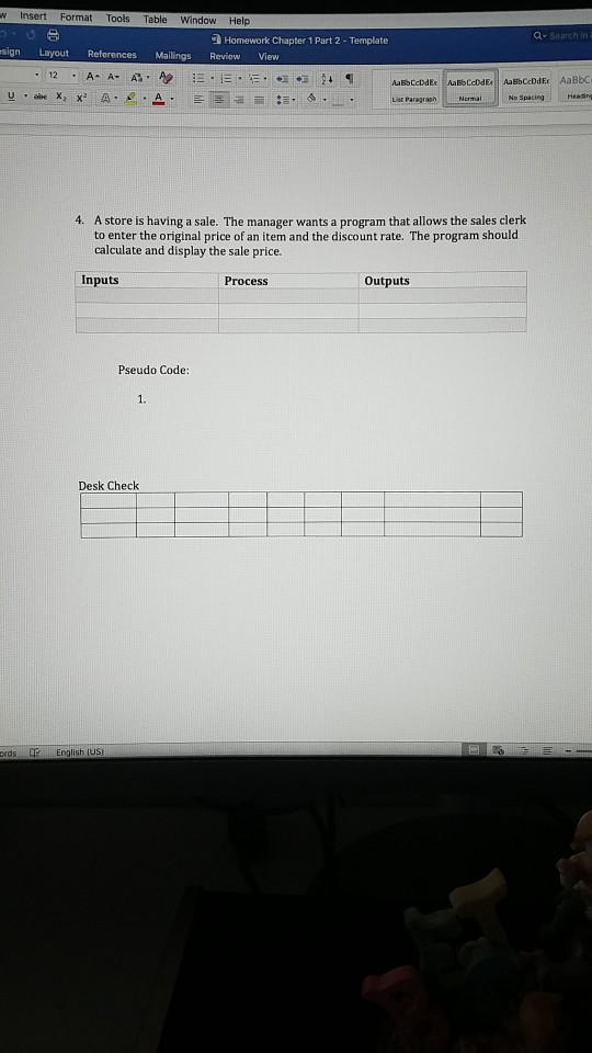 Solved w Insert Format Tools Table Window Help Homework | Chegg.com
