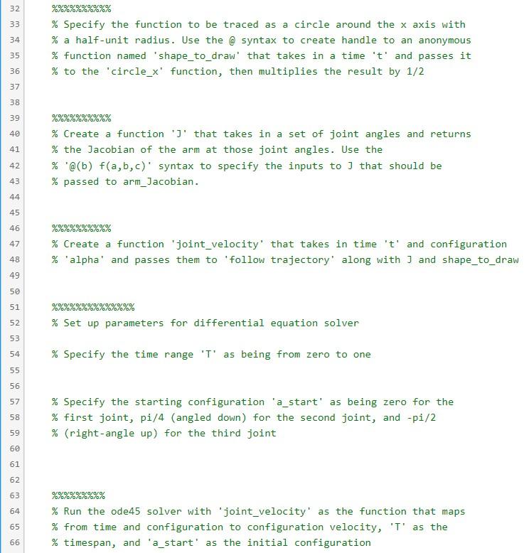 Solved Make an animated plot of a 3D a 3-link arm, with each | Chegg.com