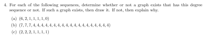 Solved 4. For each of the following sequences, determine | Chegg.com