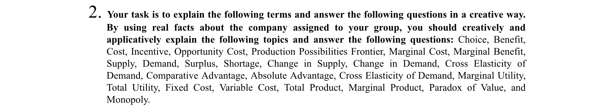 Solved Your Task Is To Explain The Following Terms And 