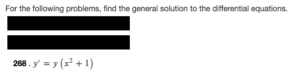 Solved For the following problems, find the general solution | Chegg.com