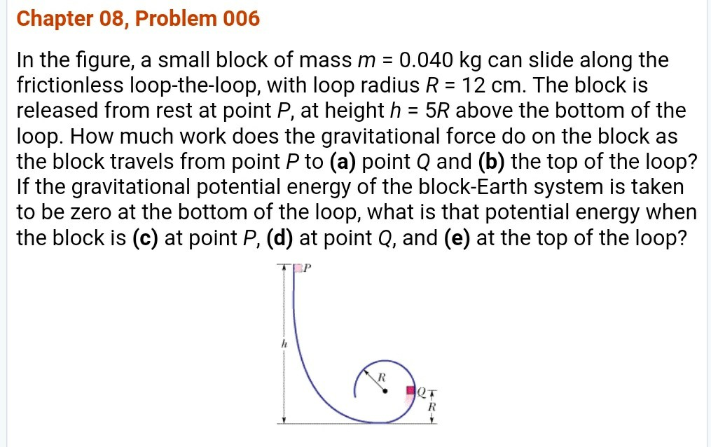 Solved Chapter 08, Problem 006 In the figure, a small block | Chegg.com