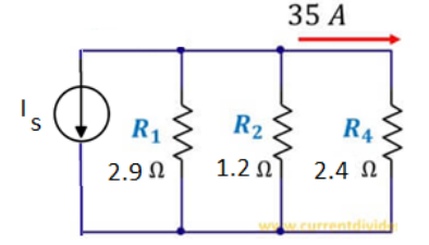 Solved Use Current division rule to find the current source | Chegg.com