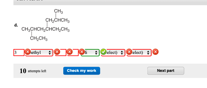 Solved CH3 CHCHCH3 CH3CHCHACHCH2CH3 CHACHE ethyl 9 7 701 3 | Chegg.com