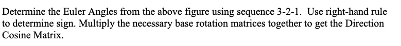 Solved Determine the Euler Angles from the above figure | Chegg.com