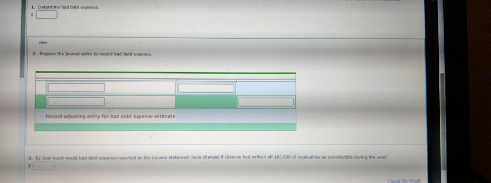 Solved Exercise 5-49 (Algorithmic) Bad Debt Expense: Aging | Chegg.com