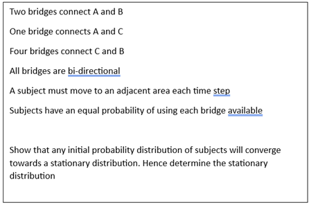 Two bridges connect A and B One bridge connects A and | Chegg.com