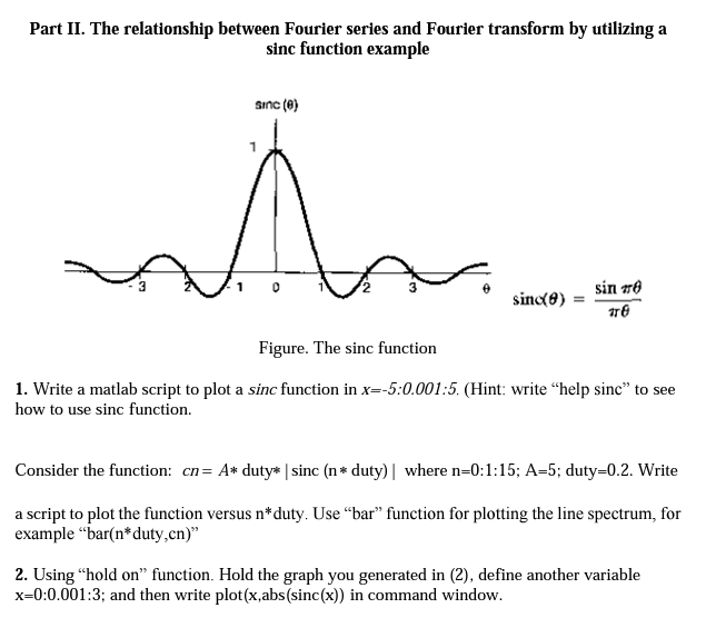 Solved Part II. The relationship between Fourier series and | Chegg.com