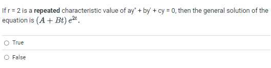 Solved If r=2 is ﻿a repeated characteristic value | Chegg.com