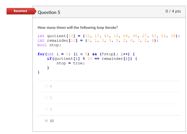Solved What is the output? Assume int array | Chegg.com