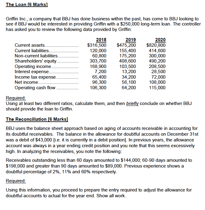Applied Question: BBJ Industries [20 Marks] BBJ | Chegg.com