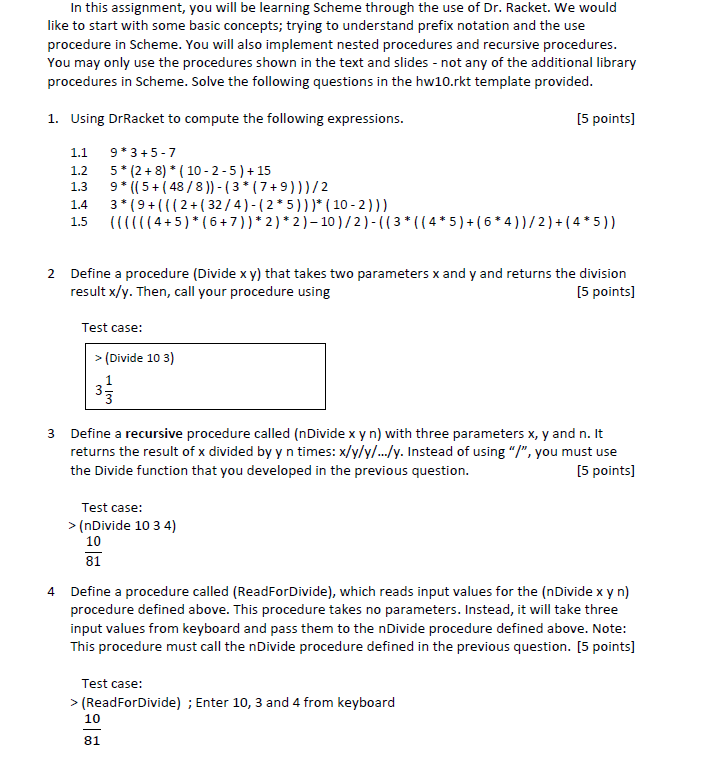 Solved In This Assignment You Will Be Learning Scheme 