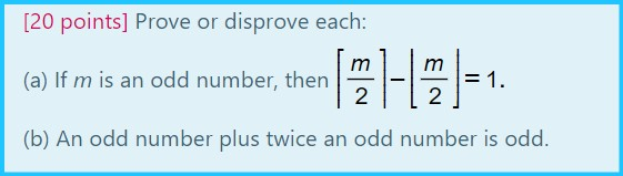 Solved [20 points] Prove or disprove each: (a) If m is an | Chegg.com