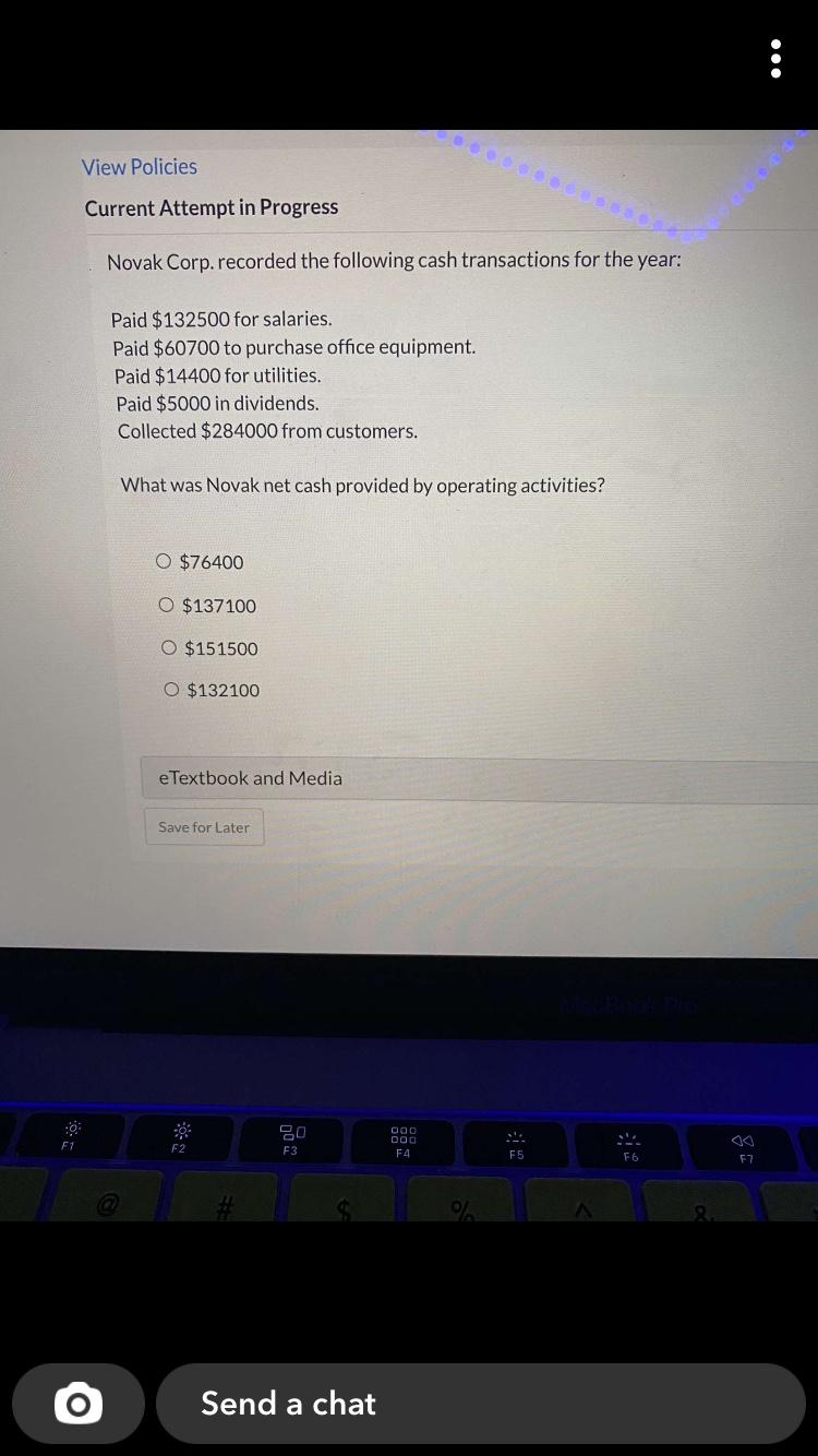 Solved : View Policies Current Attempt in Progress Novak | Chegg.com