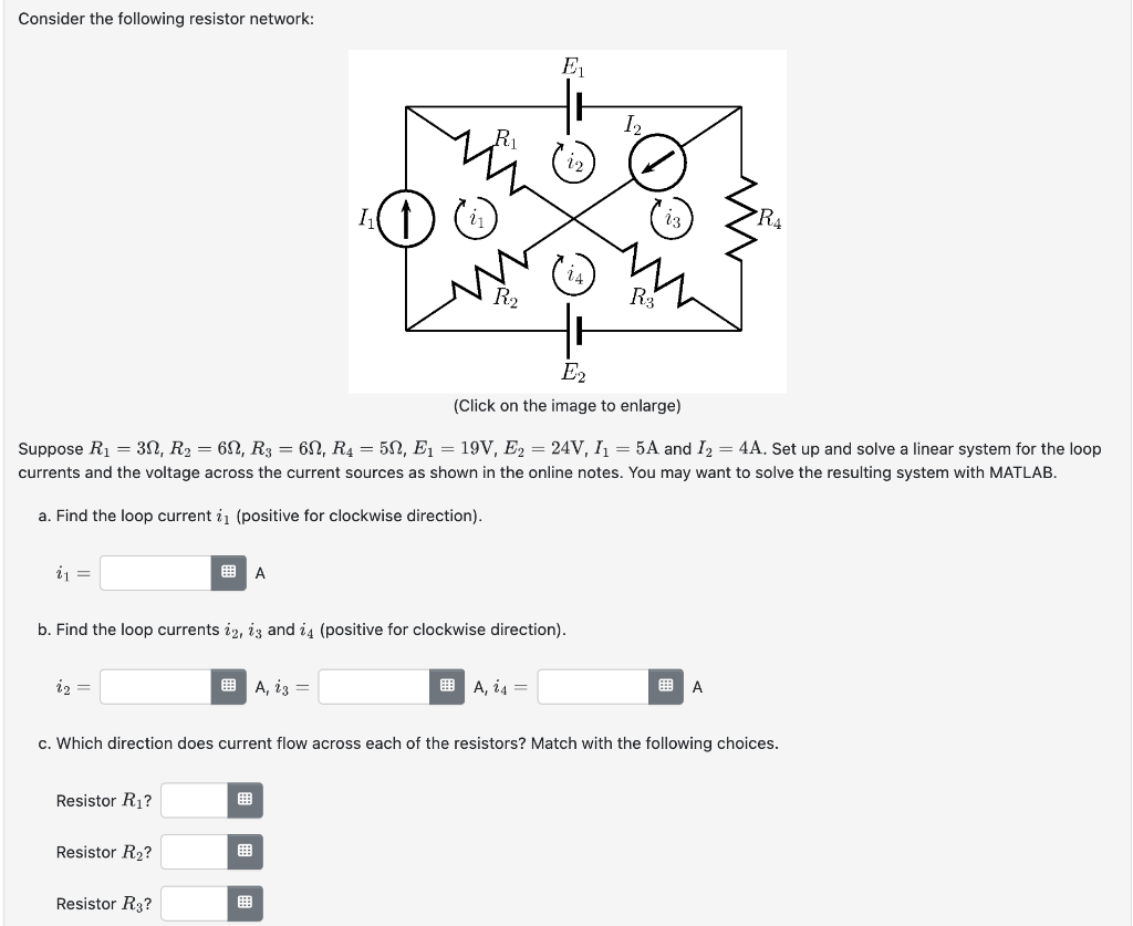 Solved Consider the following resistor network: (Click on | Chegg.com