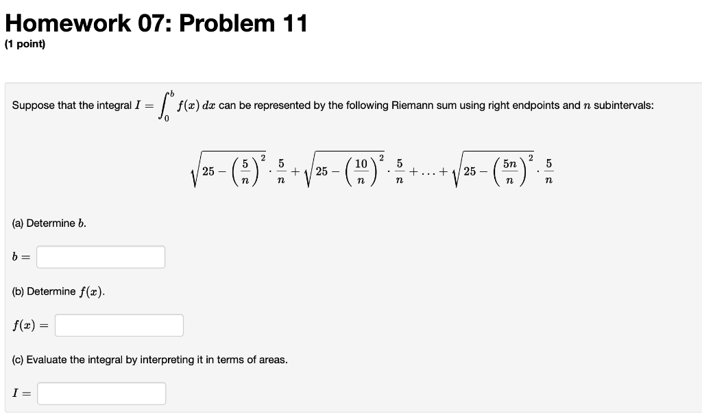 Solved Homework 07: Problem 8 (1 point) Estimate | Chegg.com