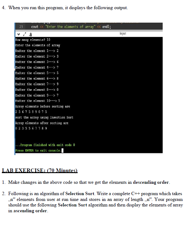 Solved Practice Activity with Lab Instructor: (10 Minutes) | Chegg.com