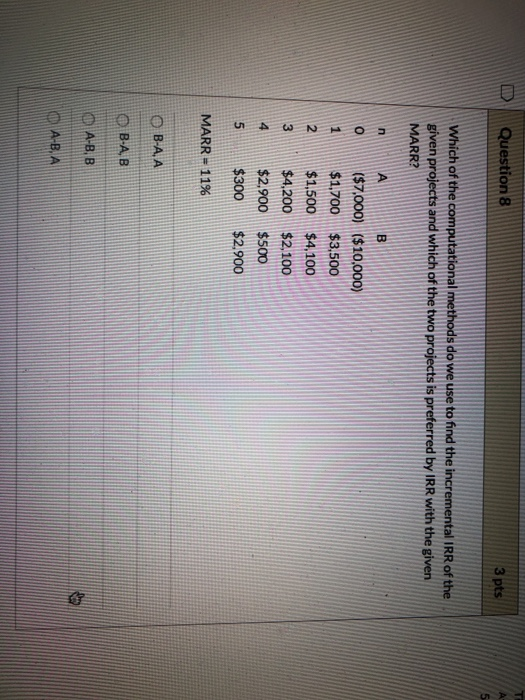 Solved Question 8 3 pts Which of the computational methods | Chegg.com
