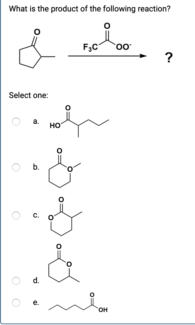Solved What is the product of the following reaction? i F3C | Chegg.com