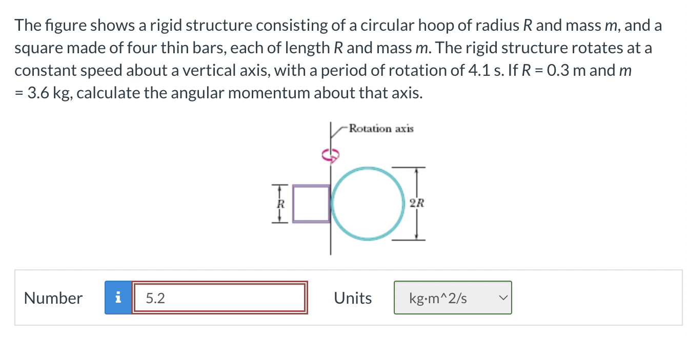 Solved The figure shows a rigid structure consisting of a | Chegg.com