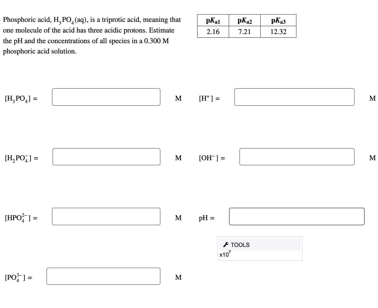 Solved Phosphoric acid, H3PO4(aq), is ﻿a triprotic acid, | Chegg.com