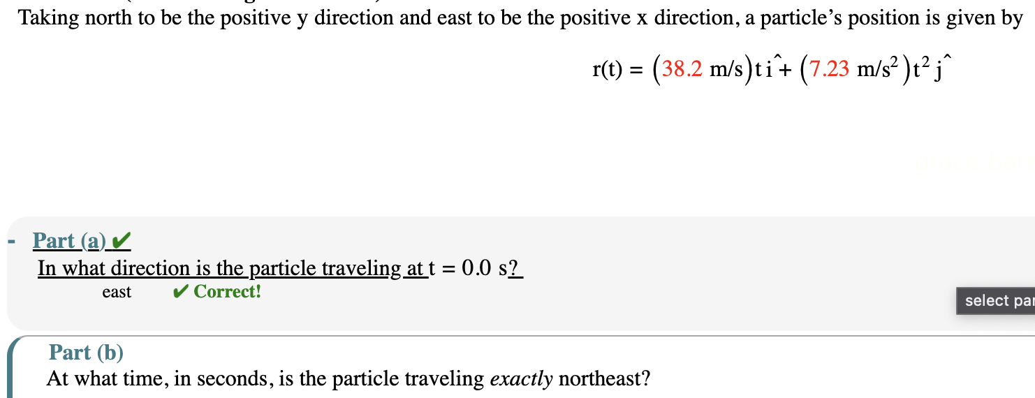 Solved Taking north to be the positive y direction and east | Chegg.com