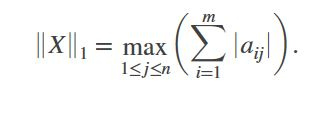 Write MATLAB code for the Maximum Absolute Column Sum | Chegg.com