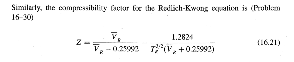 Solved Show that the compressibility factor Z for the | Chegg.com