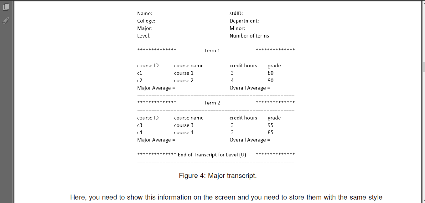 Develop a menu driven complete program that can | Chegg.com