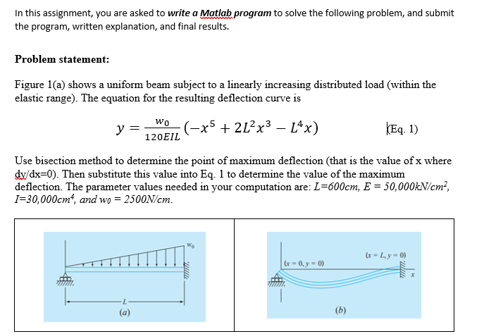 Solved In this assignment, you are asked to write a Matlab | Chegg.com