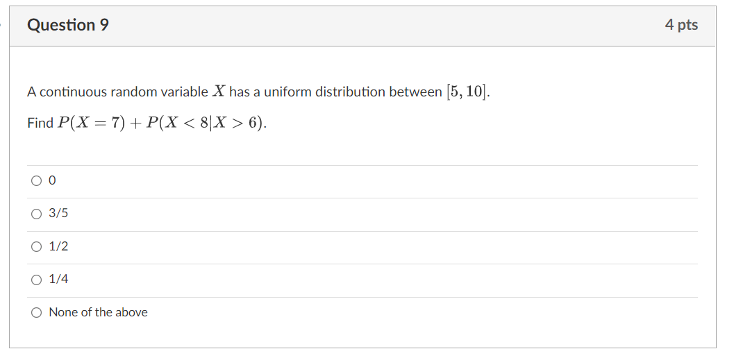 Solved A continuous random variable X has a uniform | Chegg.com