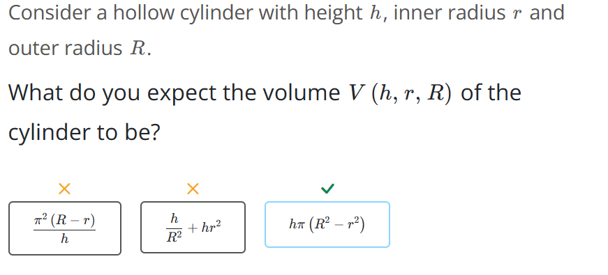 Solved Consider a hollow cylinder with height h, ﻿inner | Chegg.com