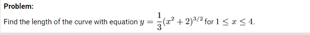 Solved Problem: Find the length of the curve with equation | Chegg.com