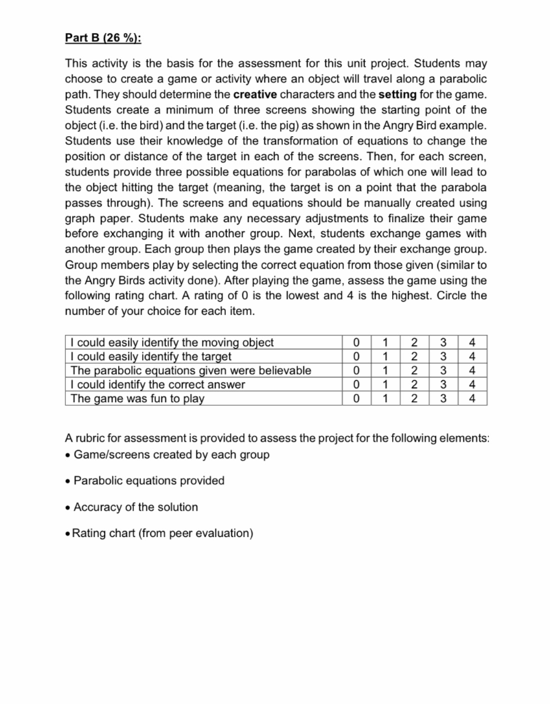 Part B (26 %): This activity is the basis for the | Chegg.com