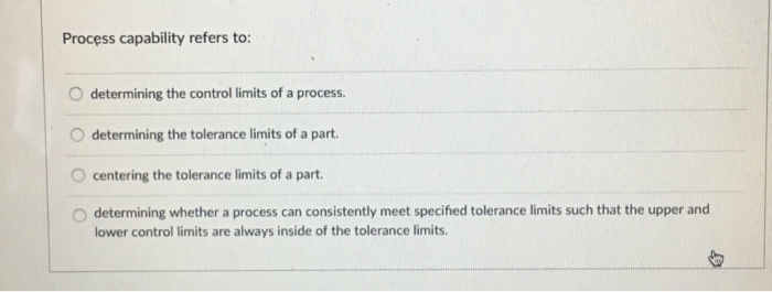 Solved A process is generally considered to be in control | Chegg.com
