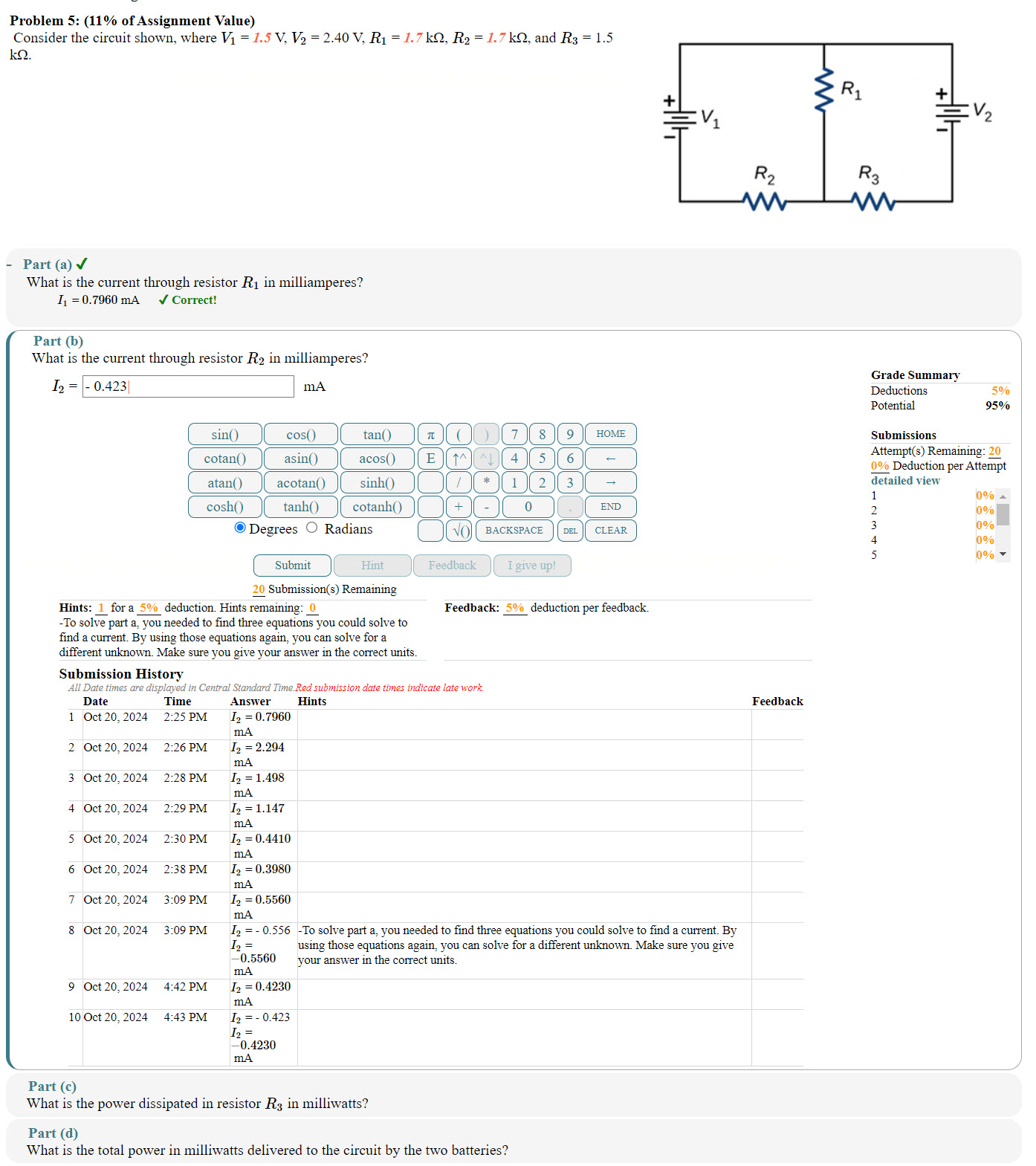 Solved Problem 5: (11% of ﻿Assignment Value)Consider the | Chegg.com