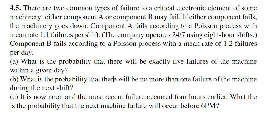 Solved 4.5. There are two common types of failure to a | Chegg.com